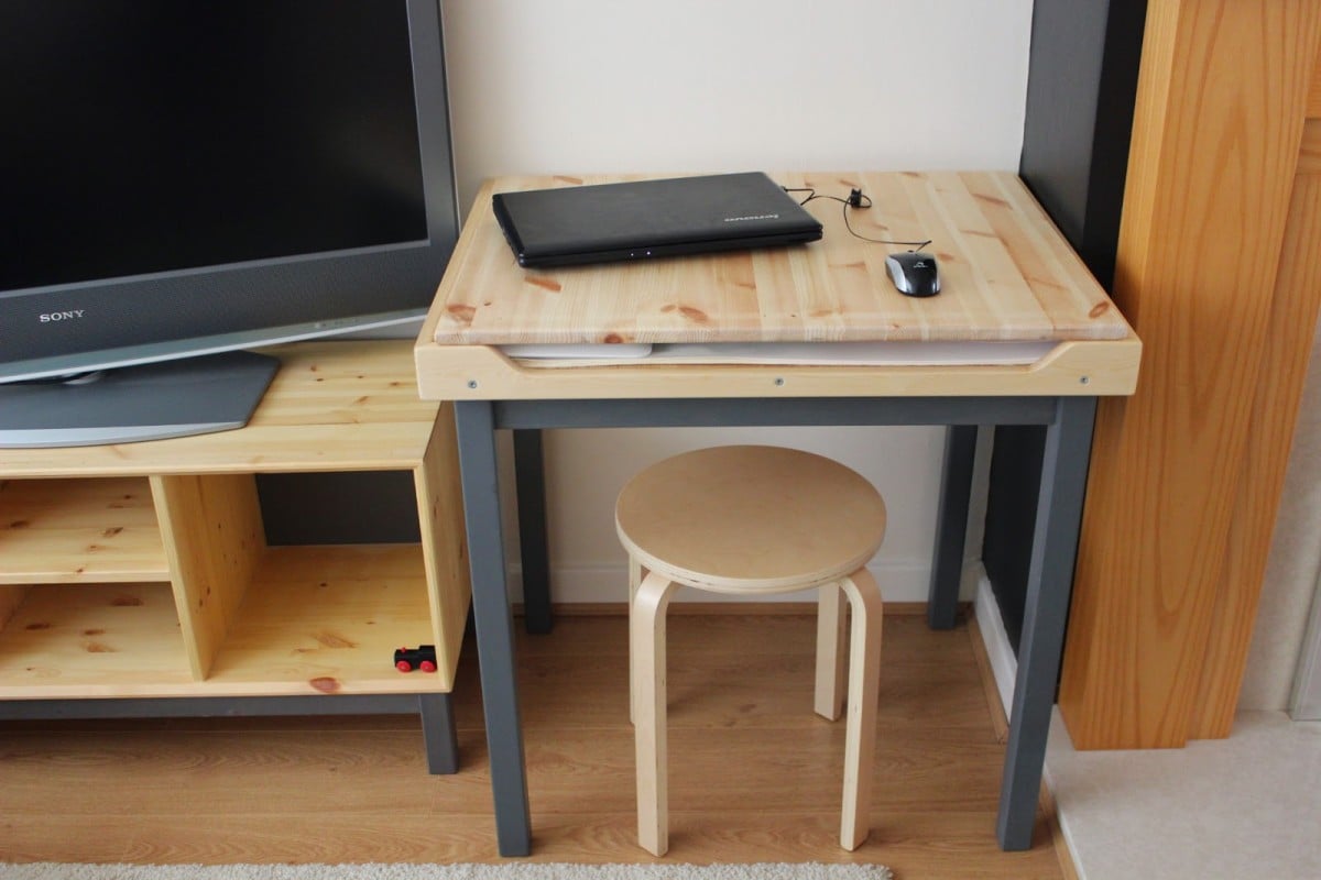 An Artist Desk With Paper Storage IKEA Hackers IKEA Hackers