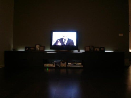 Extra long Stolmen TV bench for X-large living space