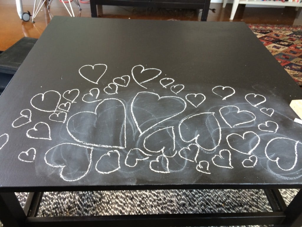 Hemnes Coffee Table Chalkboard