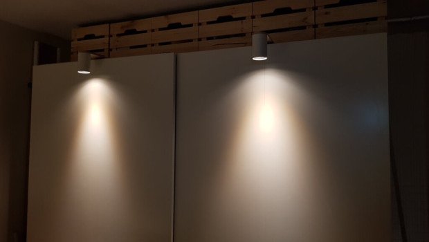 Wardrobe light for PAX