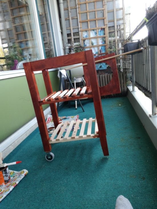 BBQ grill table for my mini-kamado