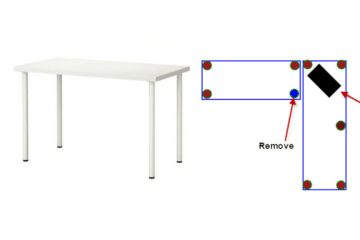Hackers Help: Corner table without corner leg?