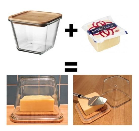 Cheese Cloche that looks good in the fridge and out