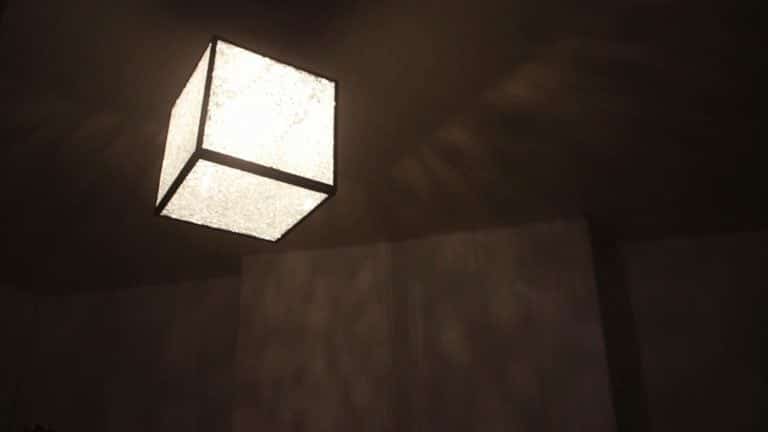 Broken glass lamp: Break it to make it