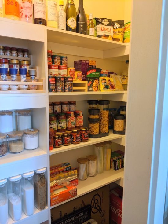 Super easy tiered pantry organisers. No hacking required!