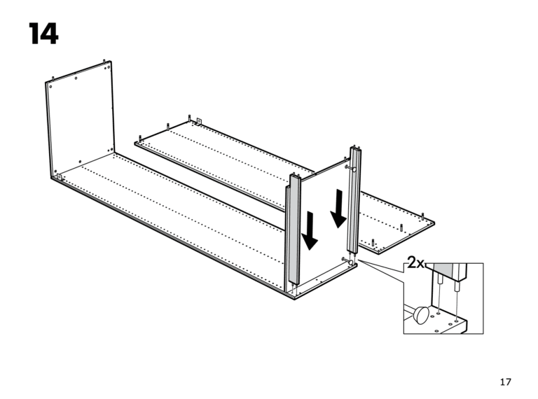 Q: Need help with IKEA PAX crooked toe kick