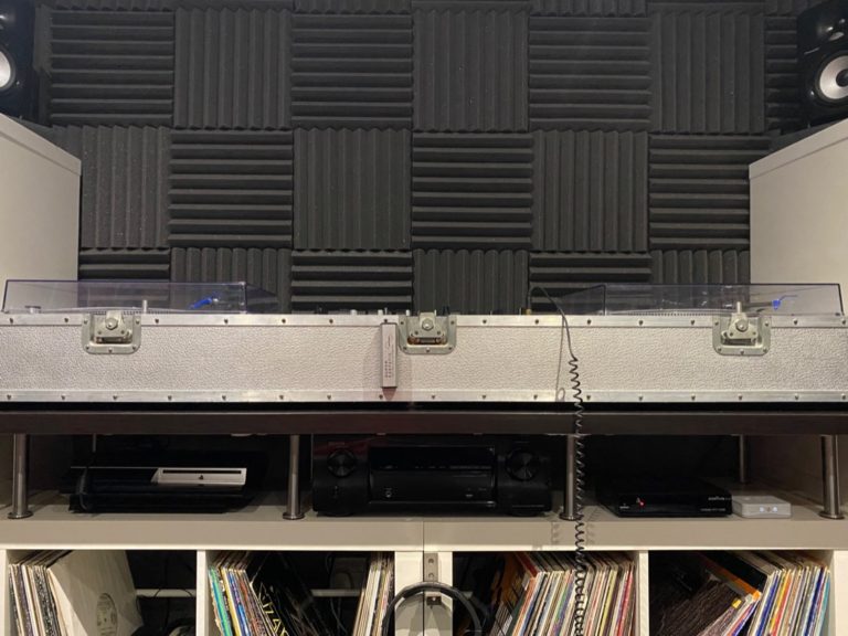 An IKEA DJ Booth completes this supercool hideaway