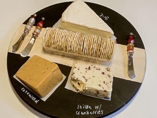 IKEA Snudda Lazy Susan Chalkboard Cheese Board