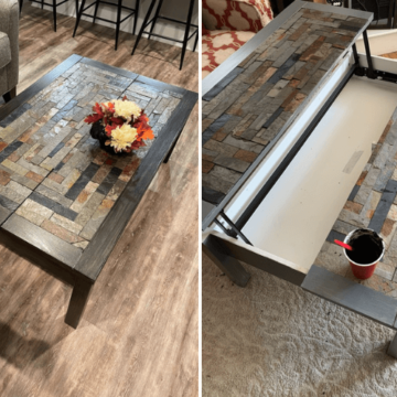 Minimalist height-adjustable rotating coffee table - IKEA Hackers