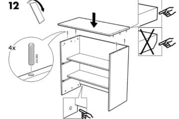 How to IKEA hack a nightstand with lift top