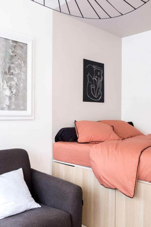 An Ikea Storage Bed Hack Optimizes Space In A Parisian Apartment
