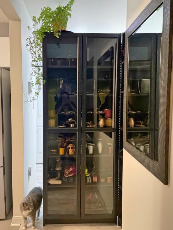 An affordable DIY murphy door bookcase hack