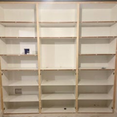 Built-in hack turns BILLY bookcase into a bespoke display cabinet