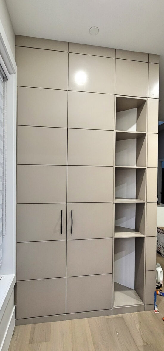 Tall Entryway Cabinet Hack for Storage and Space Division