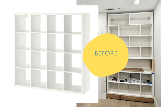 We built in the KALLAX for a totally new look