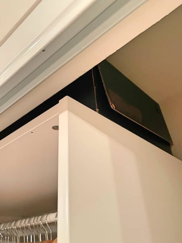 How to make use of blocked space above PAX wardrobe?