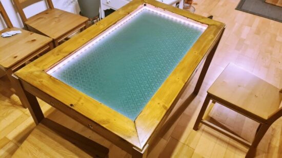 DIY Hidden Poker Table built into regular IKEA dining table