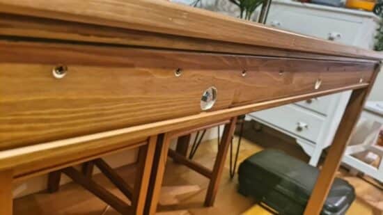 DIY Hidden Poker Table built into regular IKEA dining table