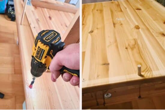 DIY Hidden Poker Table built into regular IKEA dining table