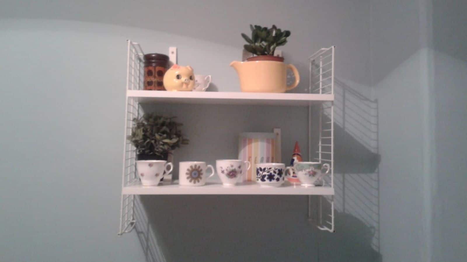 The Iconic String Shelf inspired this IVAR Cabinet Hack