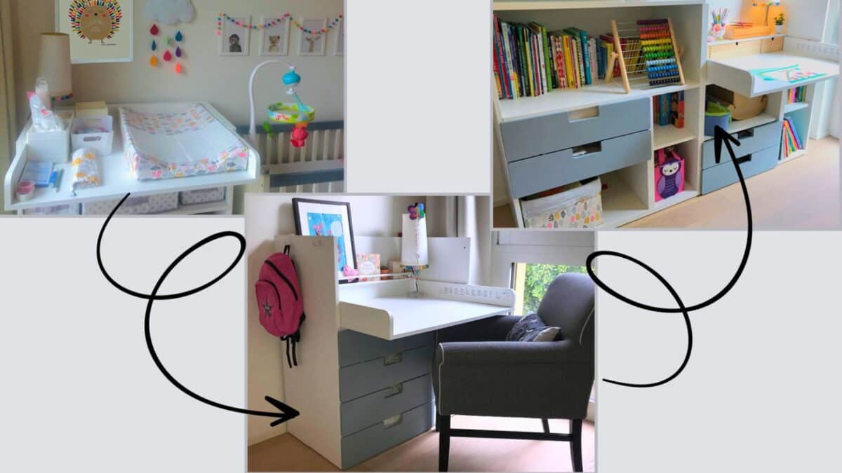 From Diapers to Desks: 3 Ideas for Repurposing A Changing Table