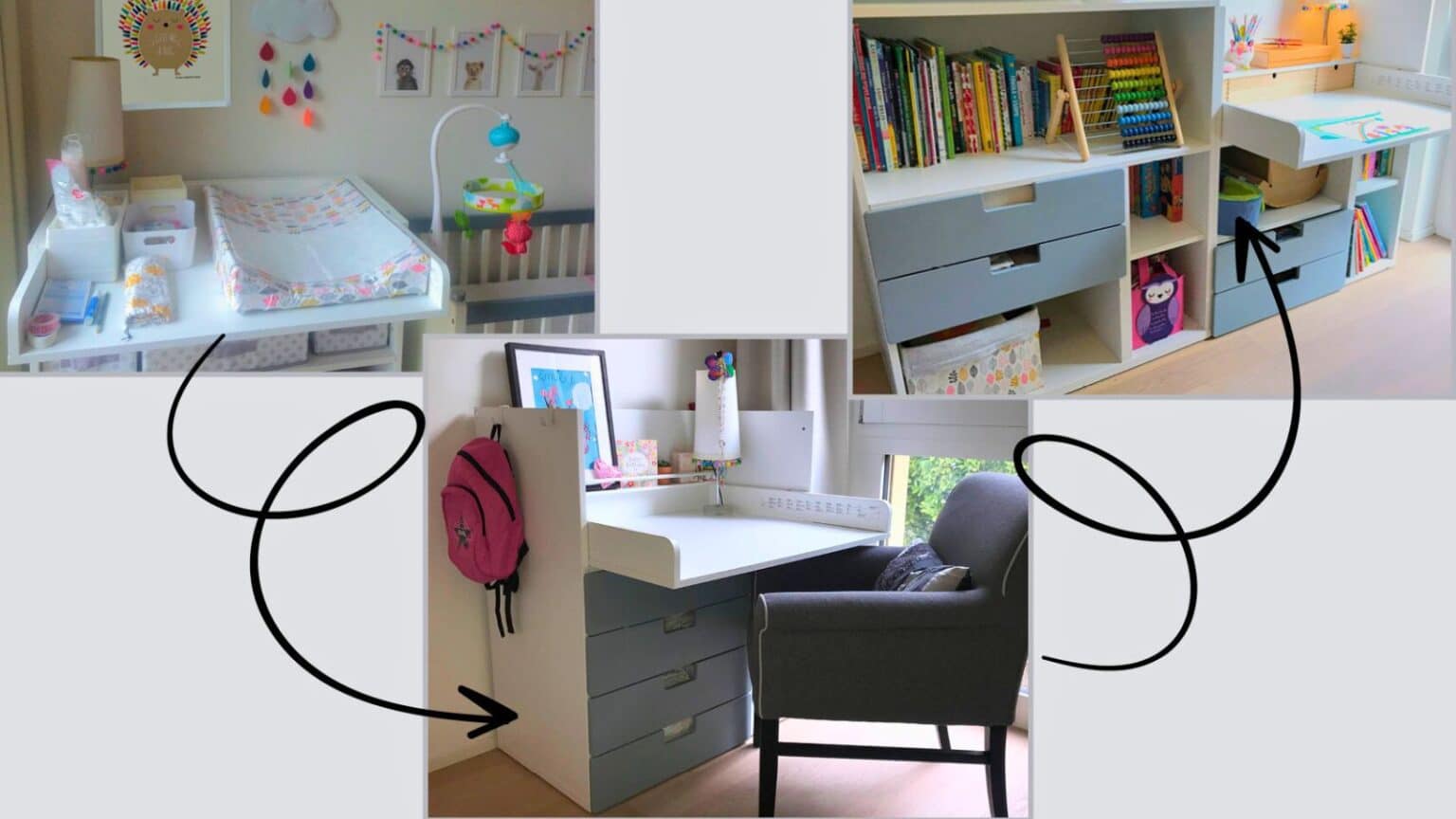 From Diapers to Desks: 3 Ideas for Repurposing A Changing Table