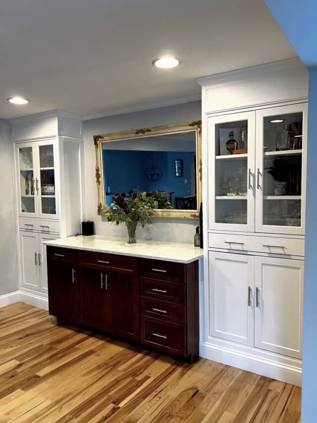 How a DIYer Elevated IKEA IDANÄS Cabinets to Chic Built-ins