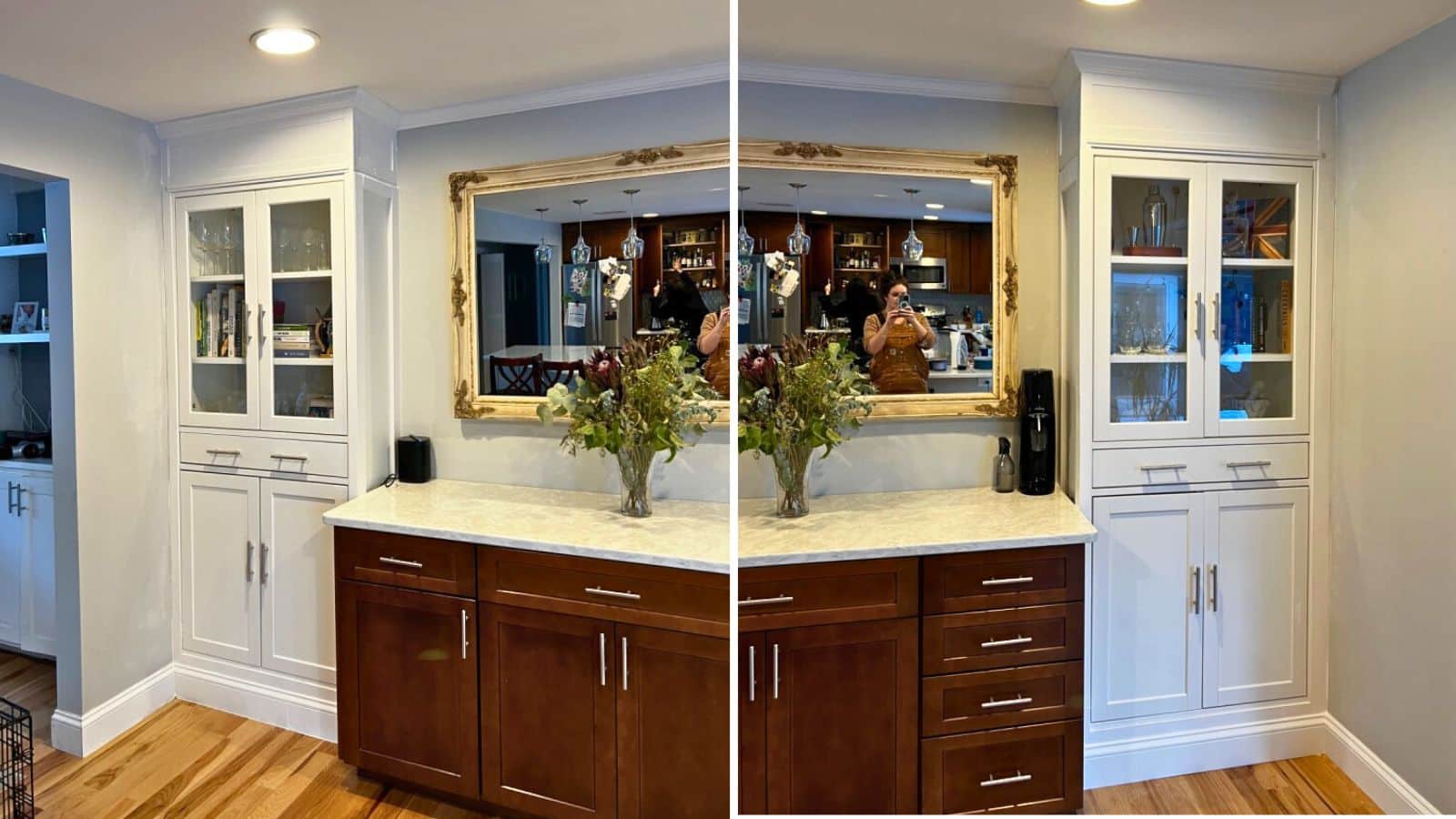 How a DIYer Elevated IKEA IDANÄS Cabinets to Chic Built-ins