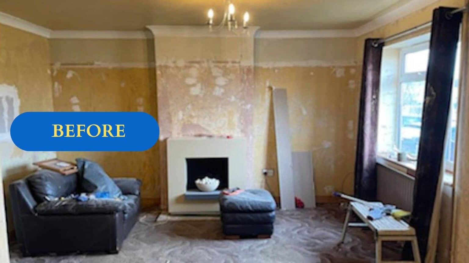 This $500 DIY Turned Vicky’s Living Room Alcove into a Showstopper