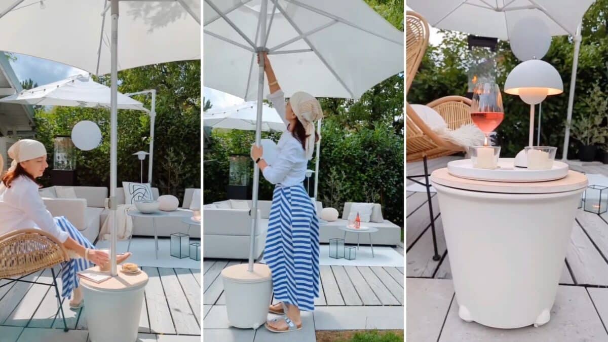 This Stylish Diy Umbrella Stand Was Once Just A Boring Planter