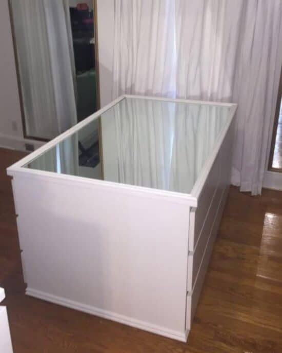 This IKEA Hack Makes Your Dream Dressing Room Island A Budget-Friendly ...