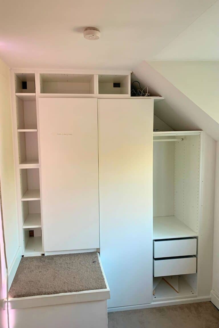 This Genius IKEA Hack Solves Two Awkward Layout Problems at Once