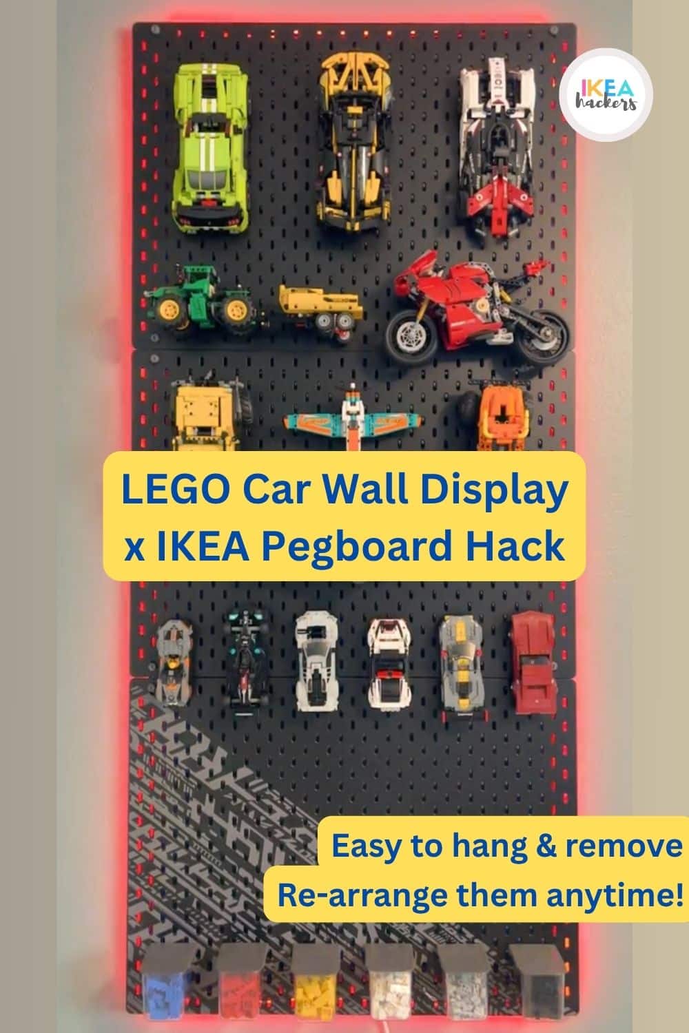 This Clever Mom Creates an Easy LEGO Car Display in Minutes