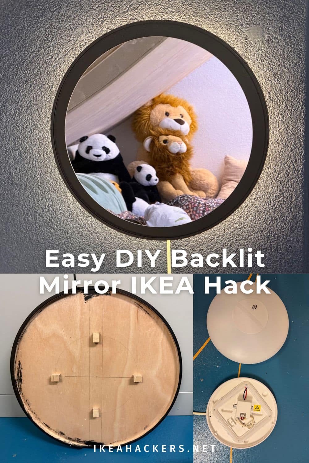 How to Turn an IKEA Tray into a Backlit Mirror for Under $50