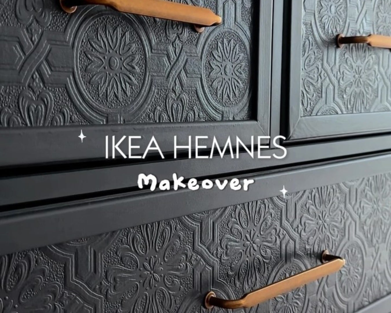 IKEA HEMNES Wallpaper Hack That Looks High-End Luxe