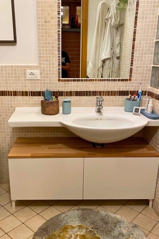 This IKEA BESTÅ Bathroom Vanity Hack Cost Just $210 and Looks Incredible