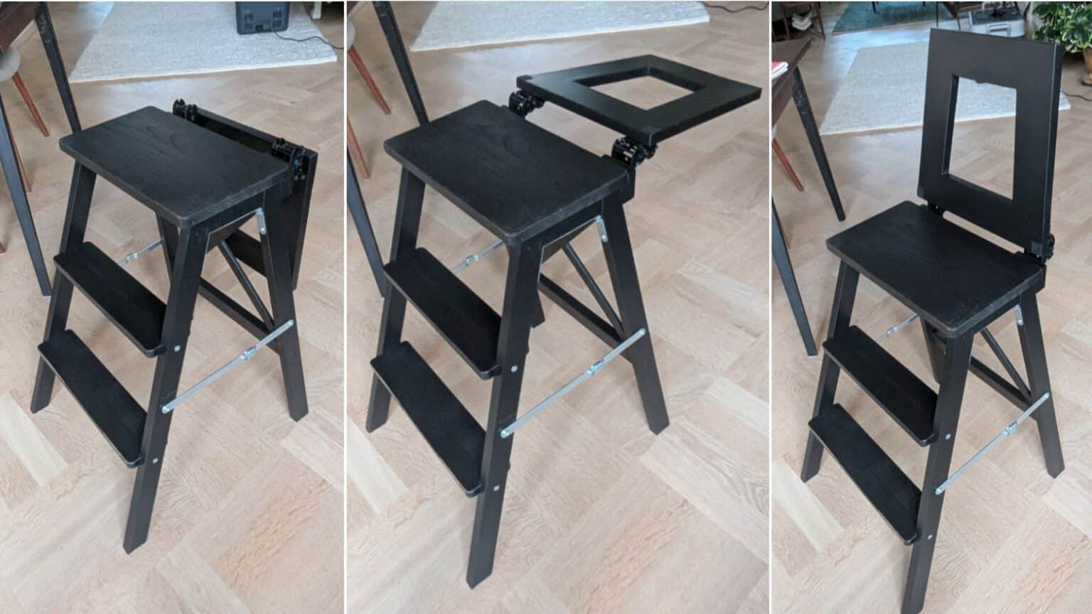 IKEA BEKVÄM Step Stool Hack: How to Add a Folding Backrest (DIY Guide)